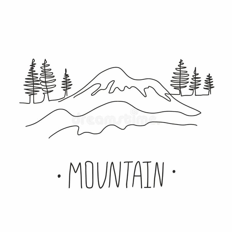Mountain Continuous Line Stock Illustrations – 1,299 Mountain ...