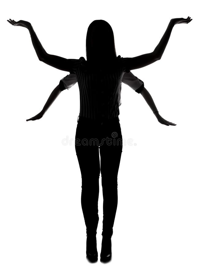 Silhouette Multi Armed Woman Stock Photos - Free & Royalty-Free Stock ...