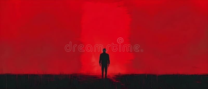 Silhouette of Mystery: a Crimson Suspense. Concept Mystery, Silhouette ...