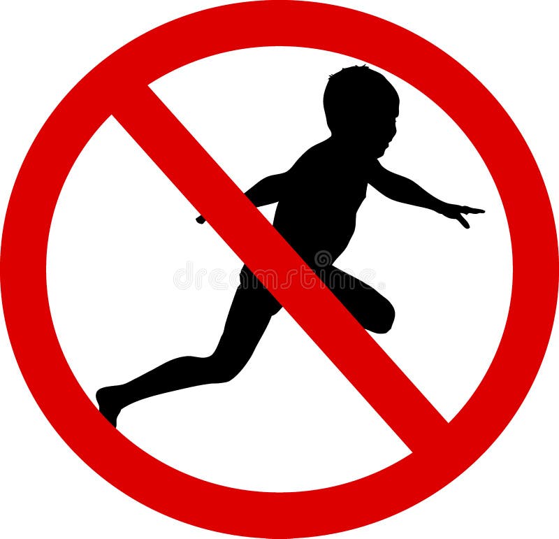 Silhouette No jump sign stock vector. Illustration of icon - 134091163