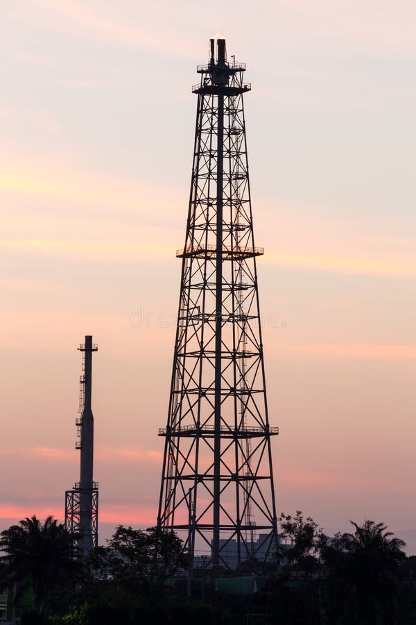Refinery tower 1 stock photo. Image of petrol, gasoline - 398002