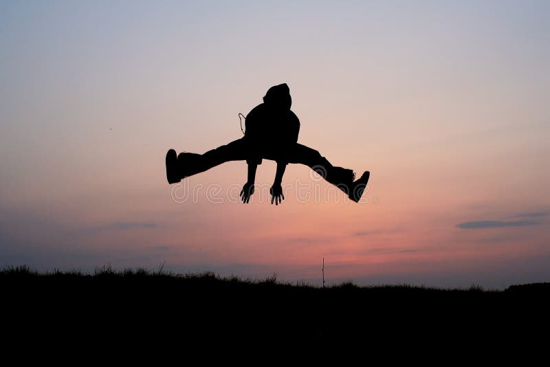 Jumping Shadows stock vector. Illustration of isolated - 2362535