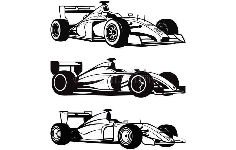 F1 Car Silhouette Stock Illustrations – 174 F1 Car Silhouette Stock ...