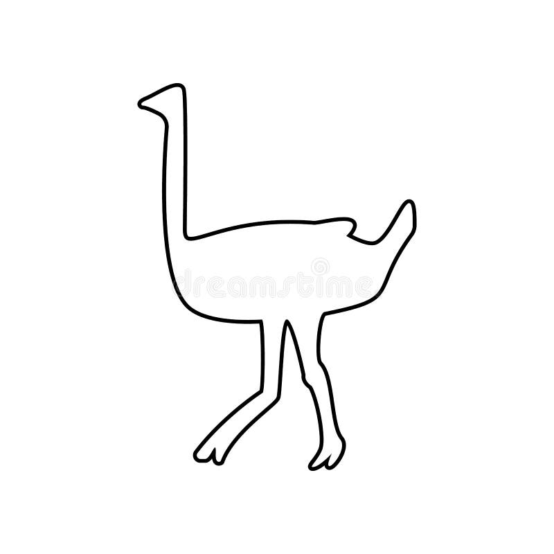 Ostrich Outline Stock Illustrations – 1,244 Ostrich Outline Stock ...