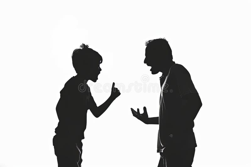 Father And Son Fighting Clipart Giving Dad A Play Fight. Young Son