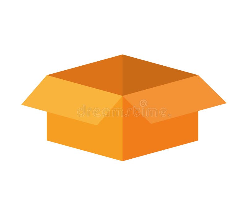 Silhouette Packing Open and Empty Stock Vector - Illustration of ...