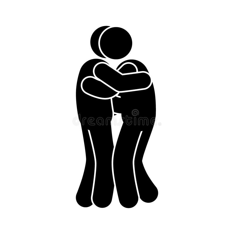 People Hugging Stick Figure Stock Illustrations – 66 People Hugging ...
