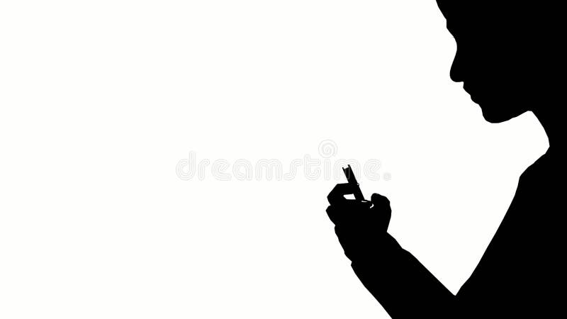 Silhouette People Sit Down On White Background Silhouette Black People