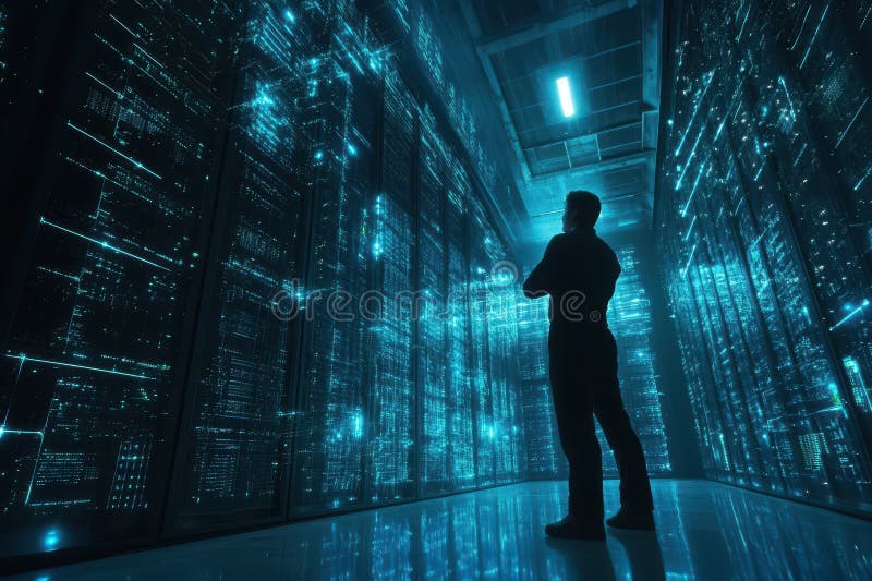 Silhouette Data Center Stock Illustrations – 1,230 Silhouette Data ...