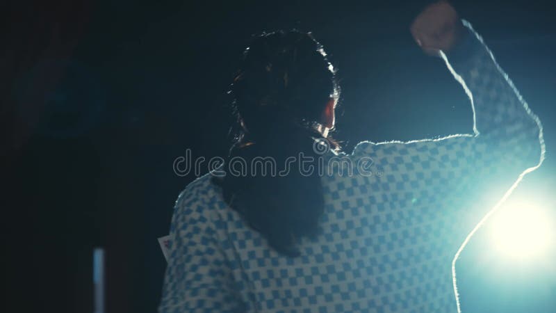 Silhouette of a Person with Dramatic Back Lighting, Creating a ...