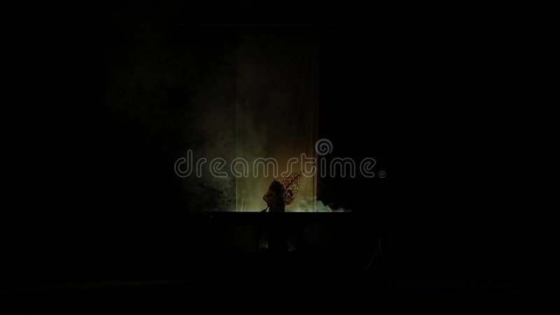 Silhouette in Front of Bright Light with Smoke Stock Footage - Video of ...