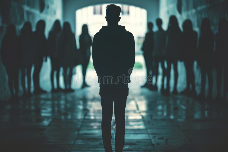 Isolation Shadows stock photo. Image of generated, loneliness - 310261080