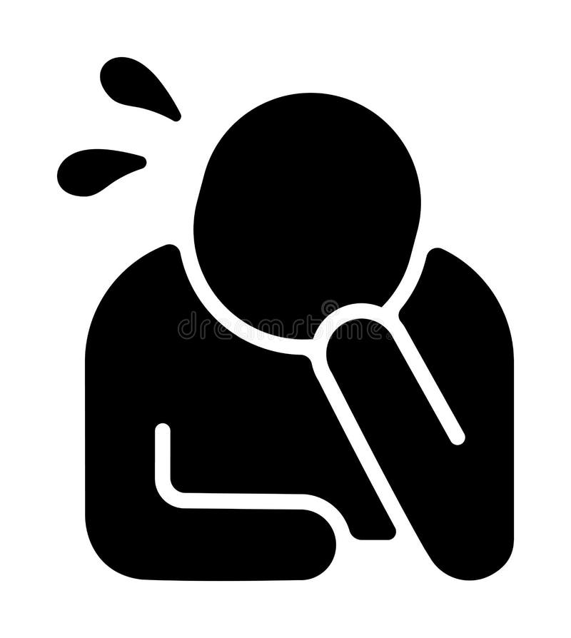 Silhouette Person Vector Icon Illustration | Confused, Embarrassed ...