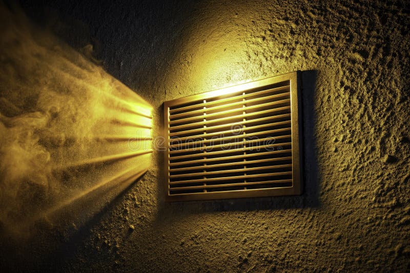 Silhouette Photography of a Dusty Ventilation Grate: Highlighting Poor ...
