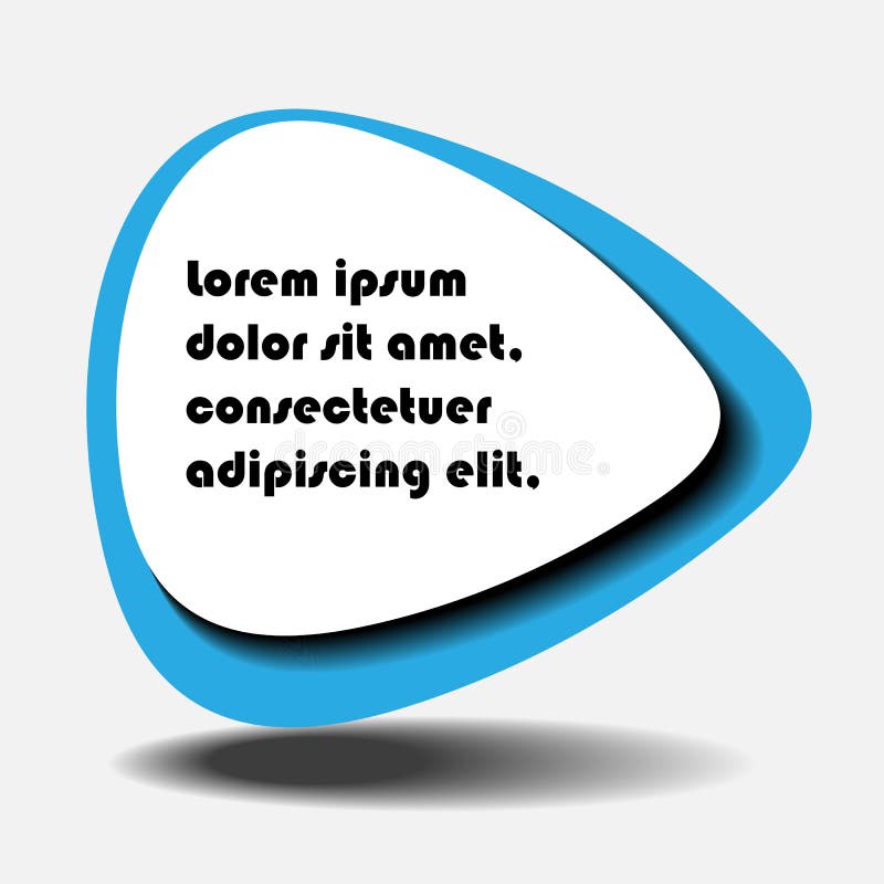 Rounded Triangle Shape Hazard Warning Sign with Arrow Symbol. Flat ...