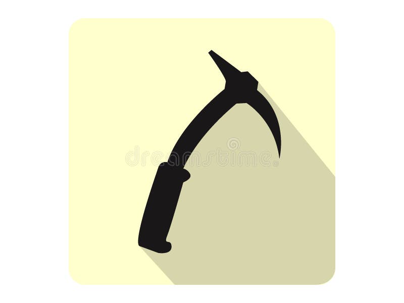 Silhouette Picture of an Ice Pick Icon Stock Vector - Illustration of ...