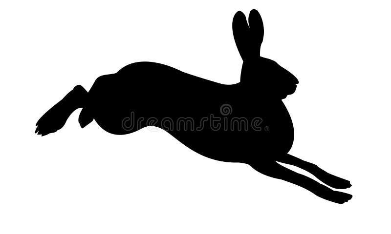 Silhouette of the rabbit stock vector. Illustration of abstract - 6514353