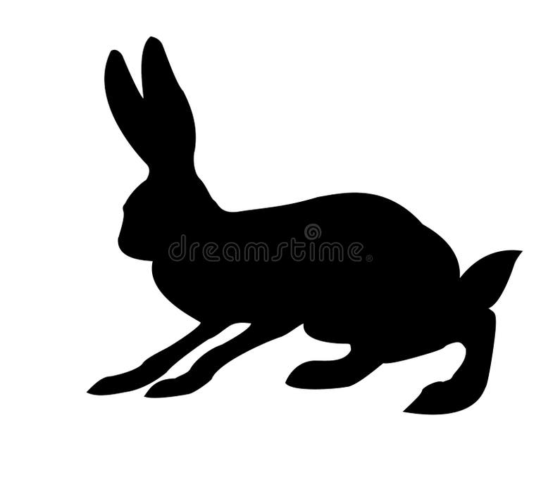 Rabbit Contour Silhouette Stock Illustrations – 4,715 Rabbit Contour ...