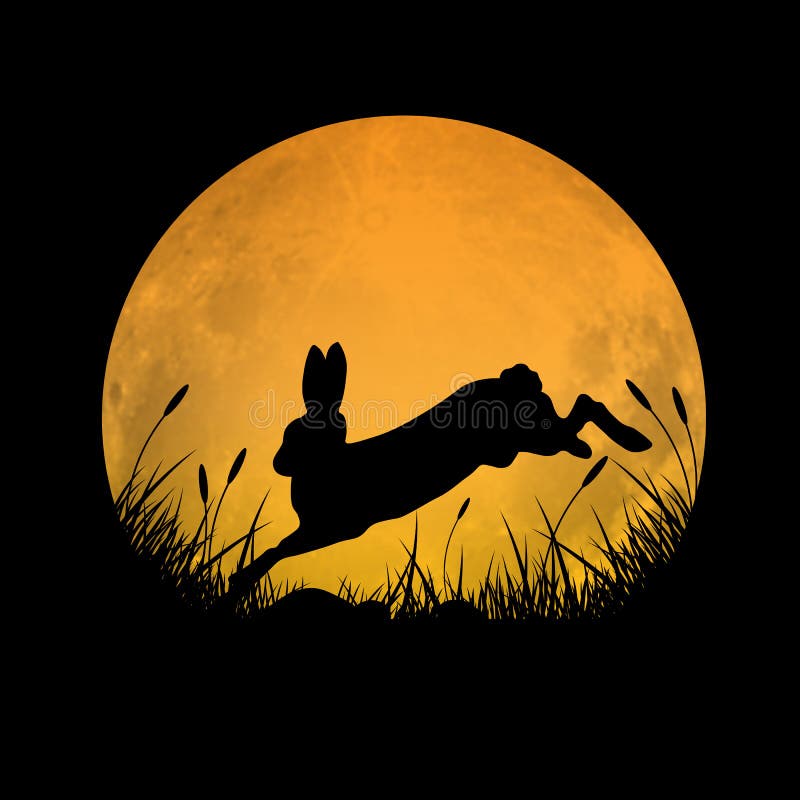 Jack Rabbit Silhouette Clipart