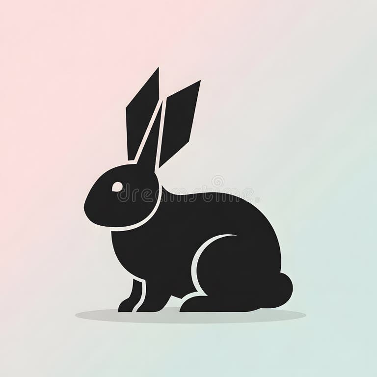 Geometric Rabbit Silhouette Stock Illustrations – 1,484 Geometric ...