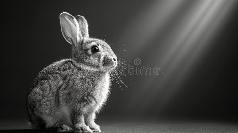 This is a Silhouette Rabbit on a Transparent Background. Easter Bunny ...