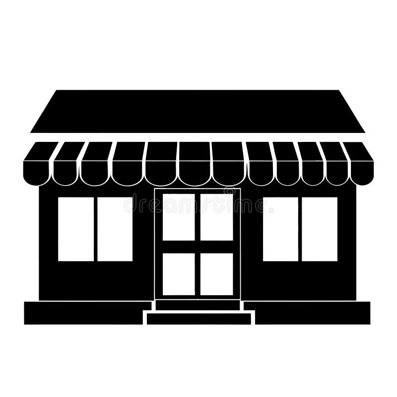 Store Exterior Silhouette Stock Illustrations – 1,272 Store Exterior ...