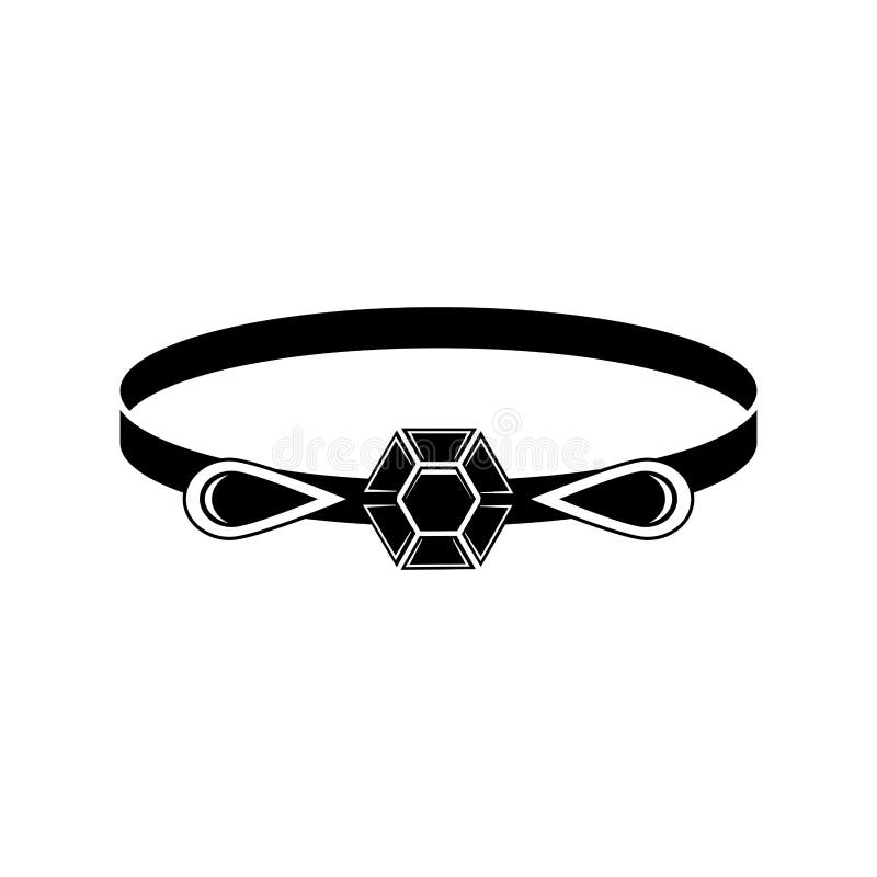 Silhouette of a ring stock vector. Illustration of luxury - 122450200