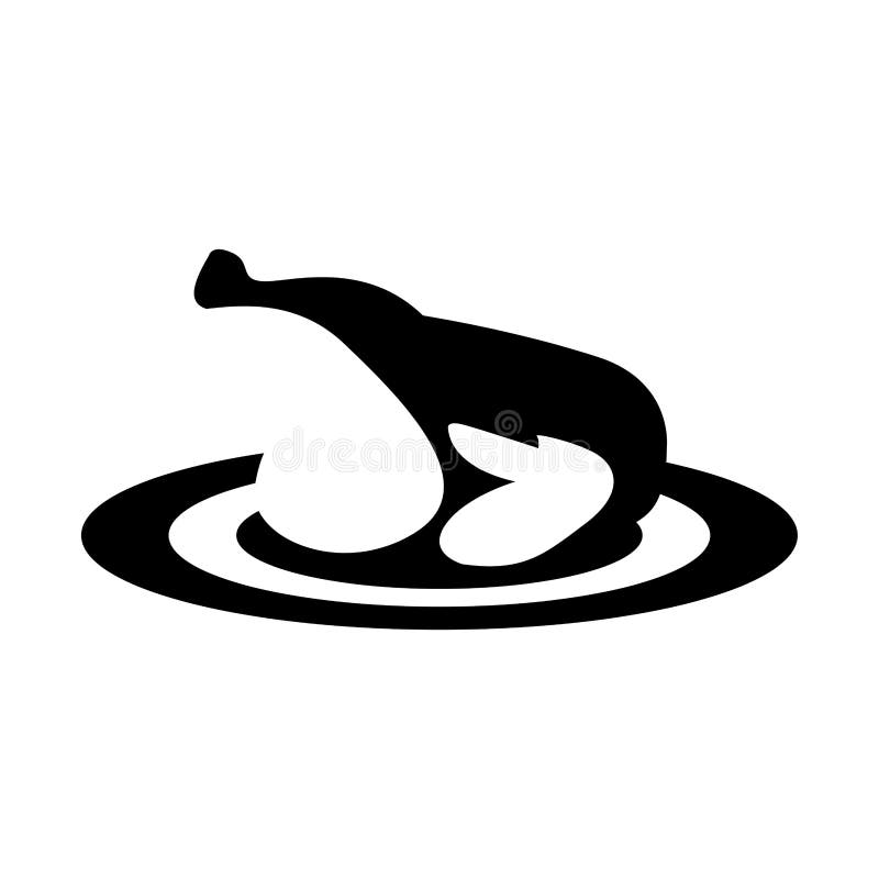 Cooked Turkey Silhouette Stock Illustrations – 300 Cooked Turkey ...