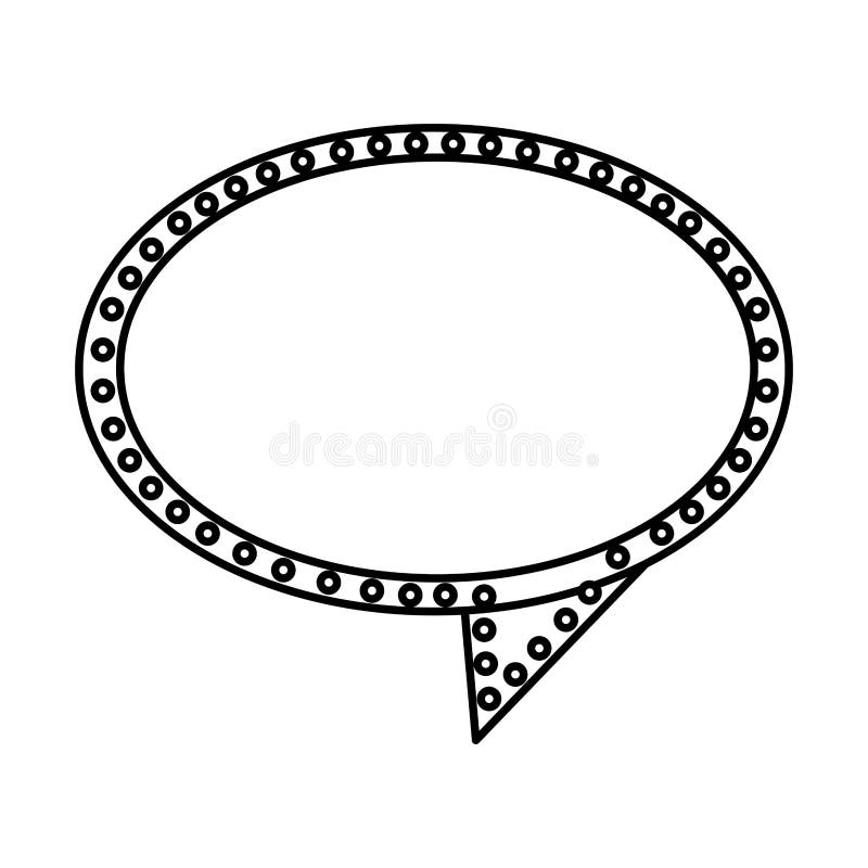 Silhouette Round Chat Bubble Icon Stock Illustration - Illustration of ...