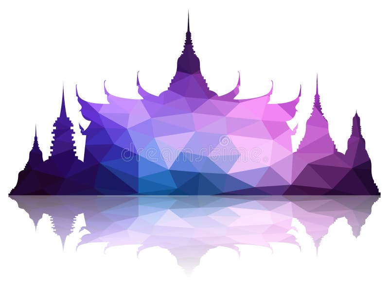 Silhouette royal palace stock vector. Illustration of moder - 73356835