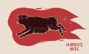 Running Bull Stock Illustrations – 1,858 Running Bull Stock ...