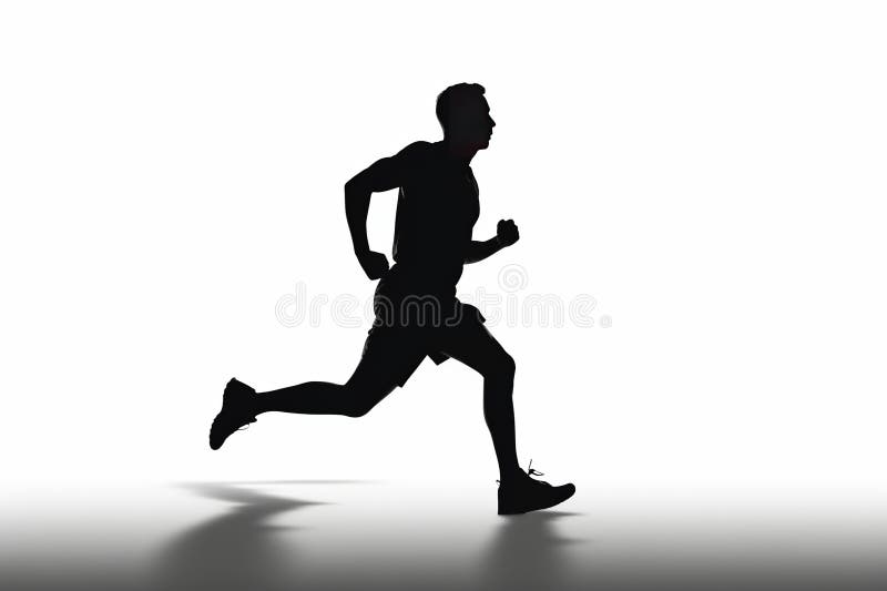 Man Running Silhouette Back Stock Illustrations – 424 Man Running ...