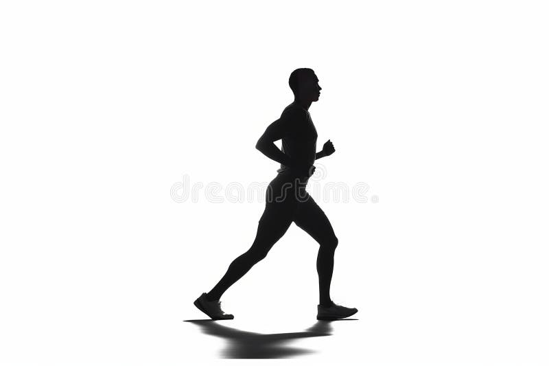 Man Running Silhouette Back Stock Illustrations – 436 Man Running ...