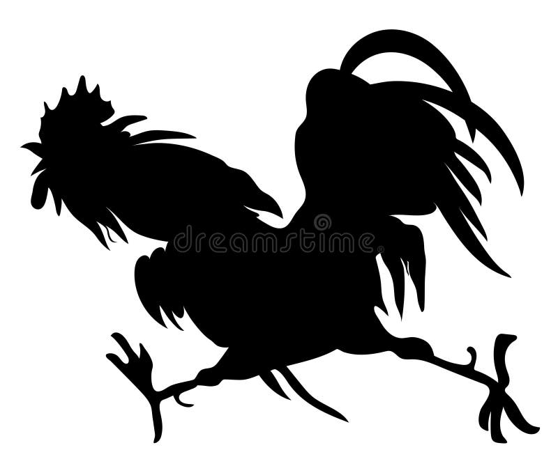 Running Chicken Silhouette Stock Illustrations – 112 Running Chicken ...