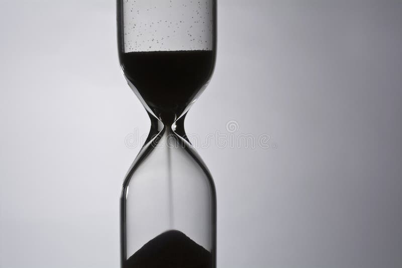 Silhouette of the Sand Clock Stock Photo - Image of macro, grit: 143441150