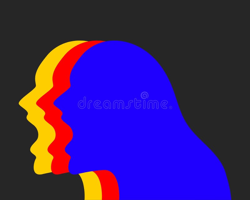 Silhouette of Screaming Woman Stock Vector - Illustration of face, girl ...