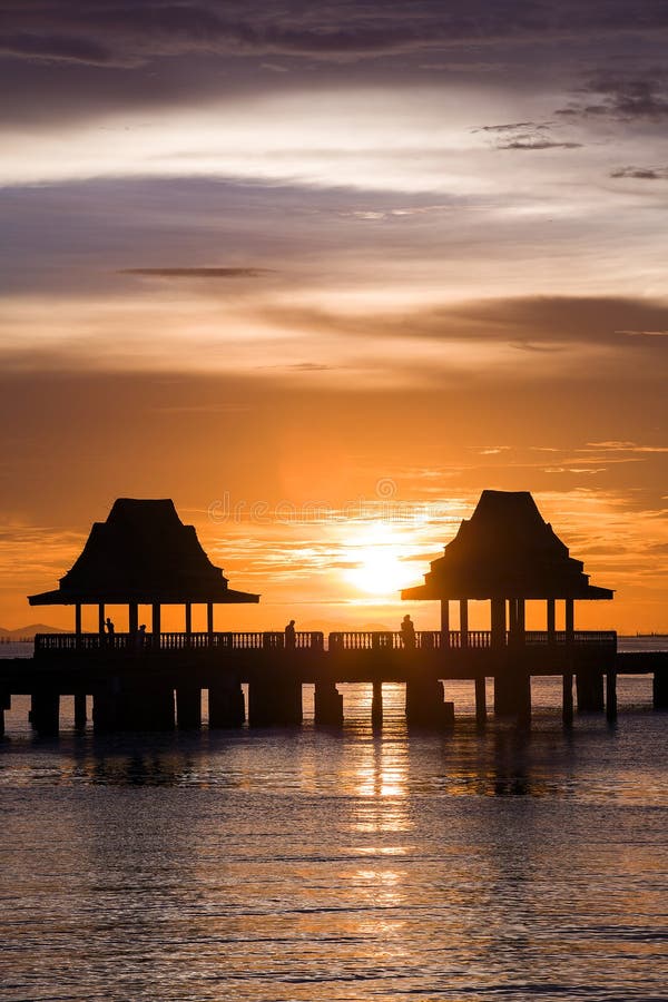Silhouette stock photo. Image of landmark, water, view - 65537358