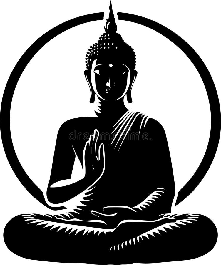 Buddha Outline Drawing