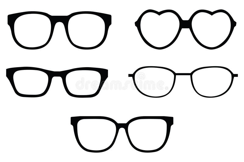 Modern Eyewear Silhouette Set Sunglasses and Glasses for Men Diverse Shapes and Frame Styles ...