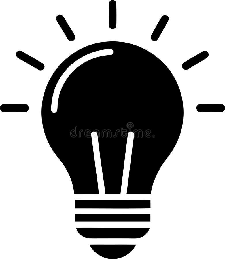 Smart Light Bulb Color Changing Icon Silhouette Isolated on Transparent ...