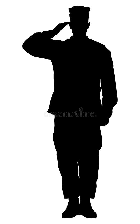 Soldier Salute Silhouette Stock Illustrations – 1,551 Soldier Salute ...