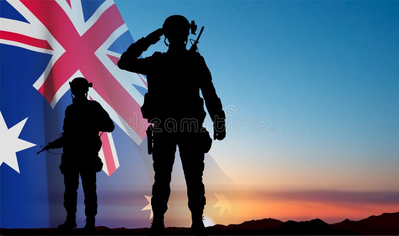 Australian Soldier Silhouette Vector Stock Illustrations – 48 ...