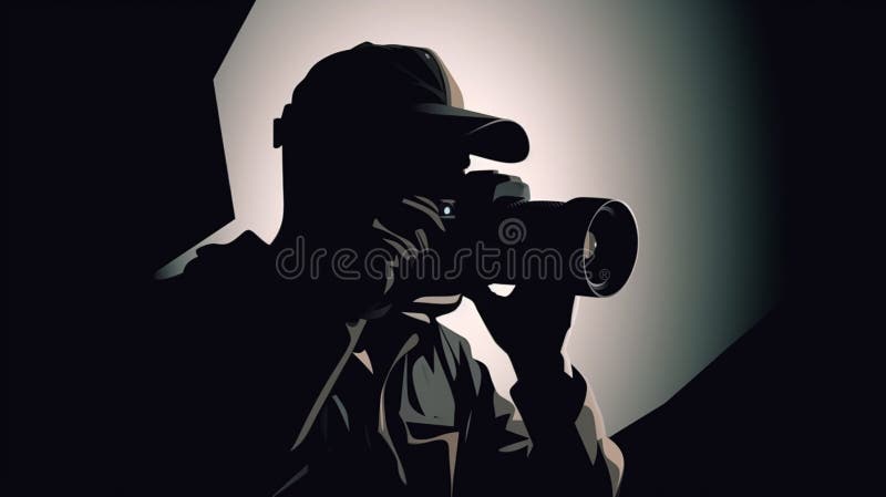 Photographer Silhouette Cap Stock Illustrations – 20 Photographer ...