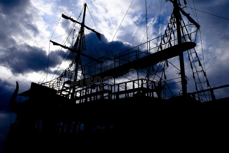 Silhouette of ship stock image. Image of square, sunshine - 210903677