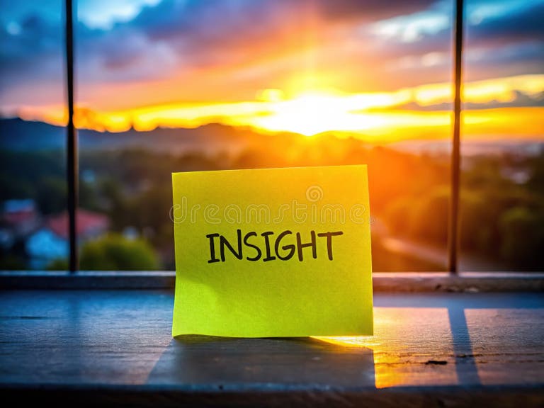 Silhouette Sticky Note Insight a Powerful Visual Concept for Business ...