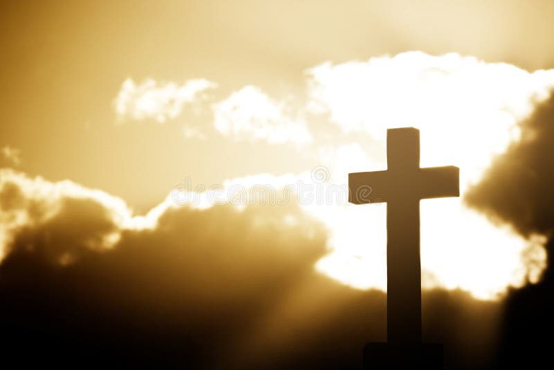 Glowing White Cross with Rays of Light Stock Image - Image of bright ...