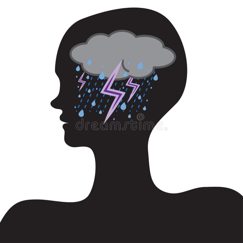 Mind of Storms Illustration Stock Illustration - Illustration of ...
