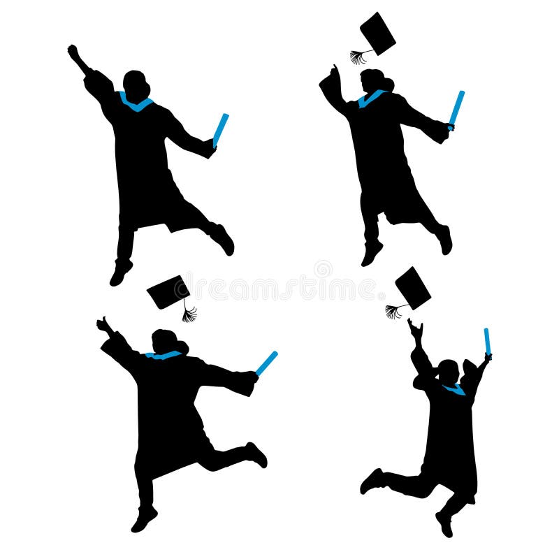 Graduation Girl Shadow Stock Illustrations – 122 Graduation Girl Shadow ...