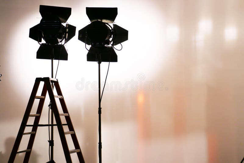 Studio lighting equipment stock photo. Image of electric - 105107366