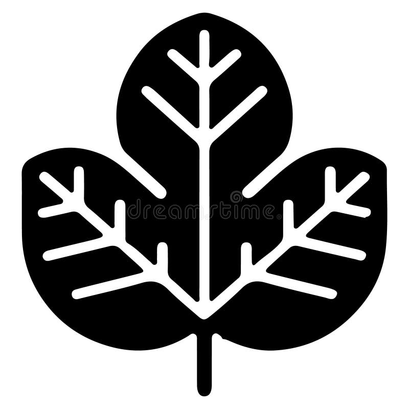 Minimal Leaf Icon Silhouette in Vector Style Minimalist Stock Illustration - Illustration of ...